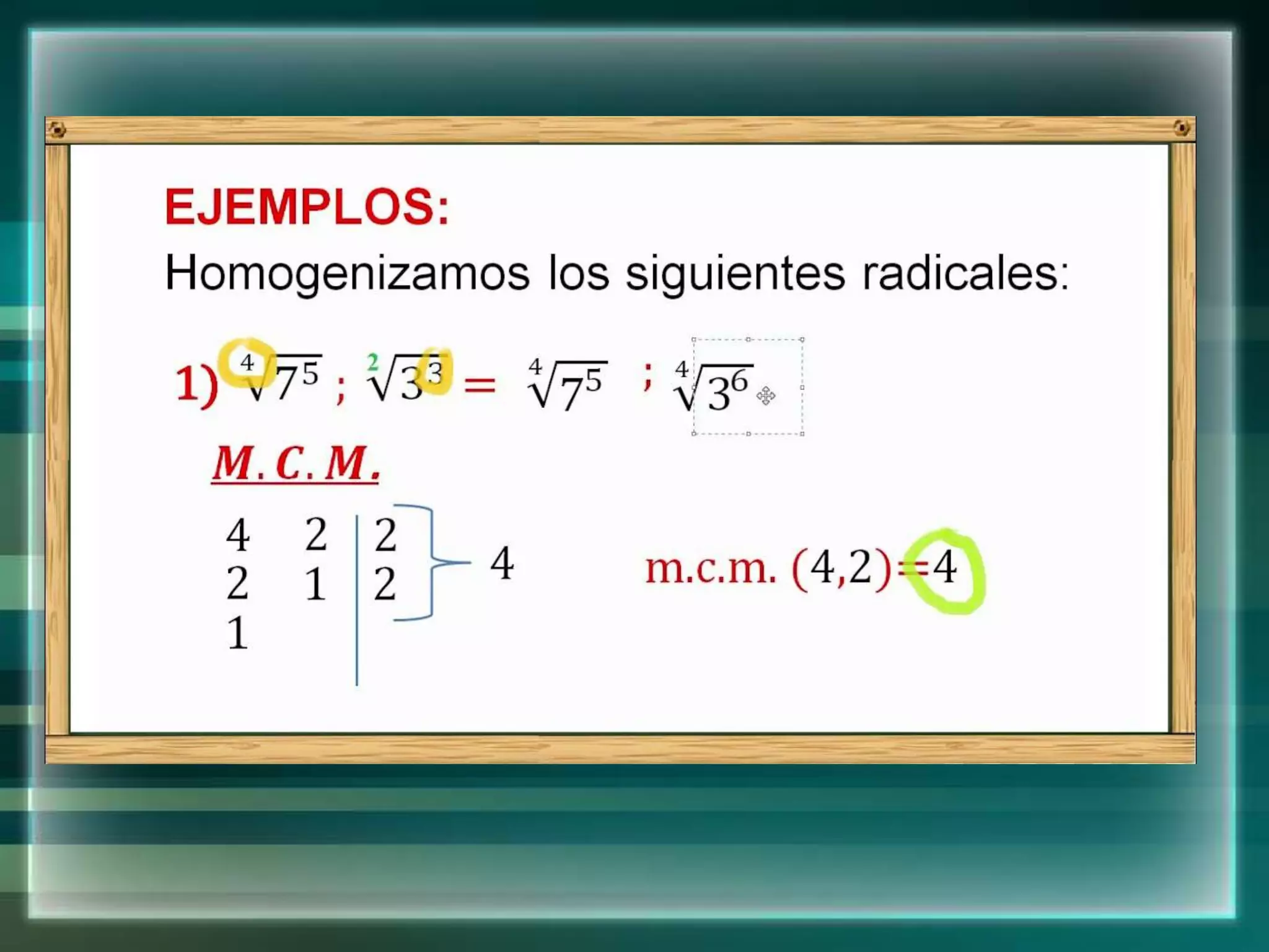 Radicales Algebraicas | PPT