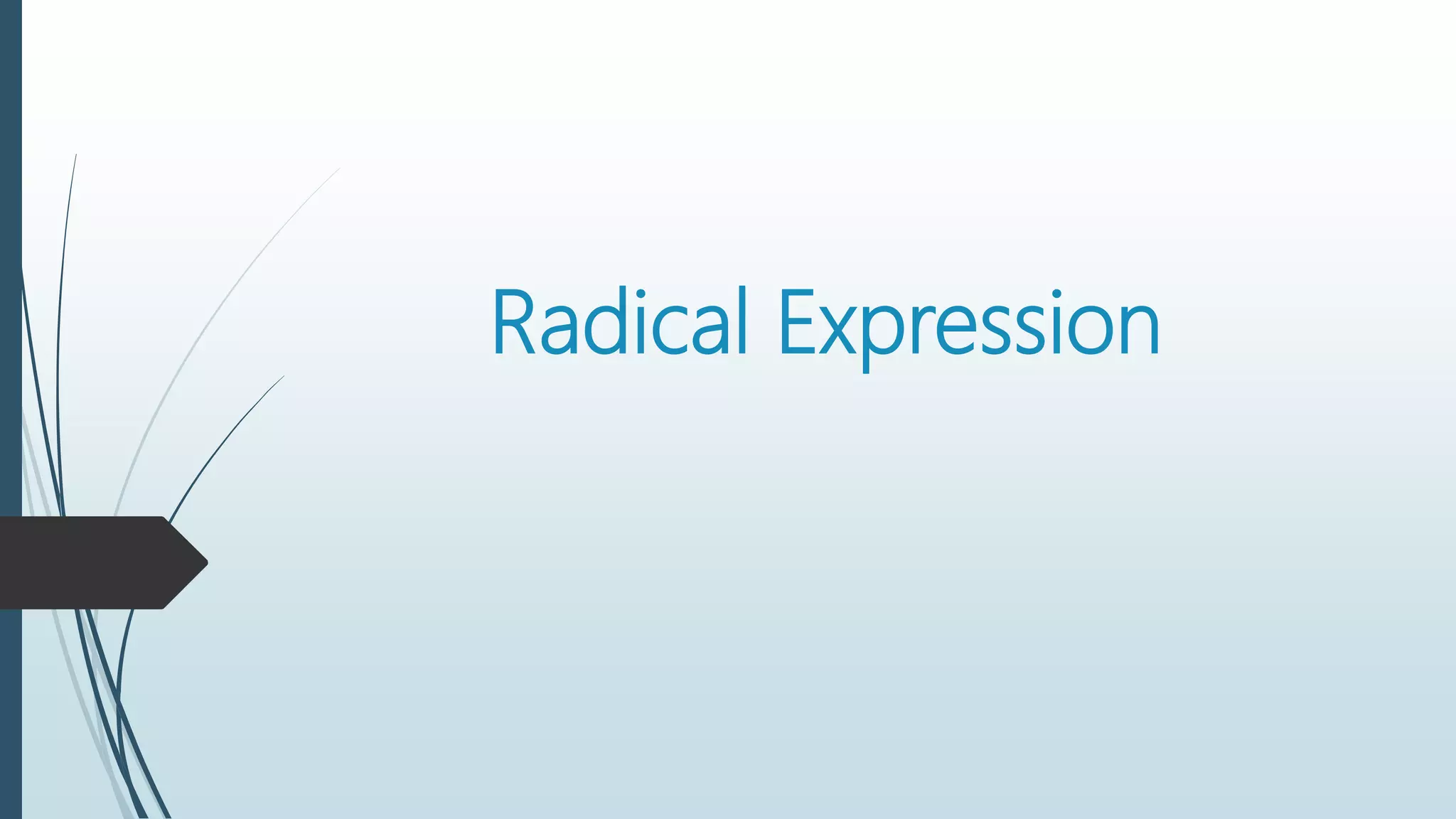 Radical expression | PPT