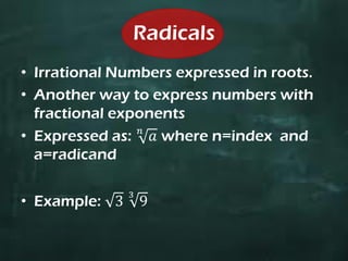 Radical expressions | PDF