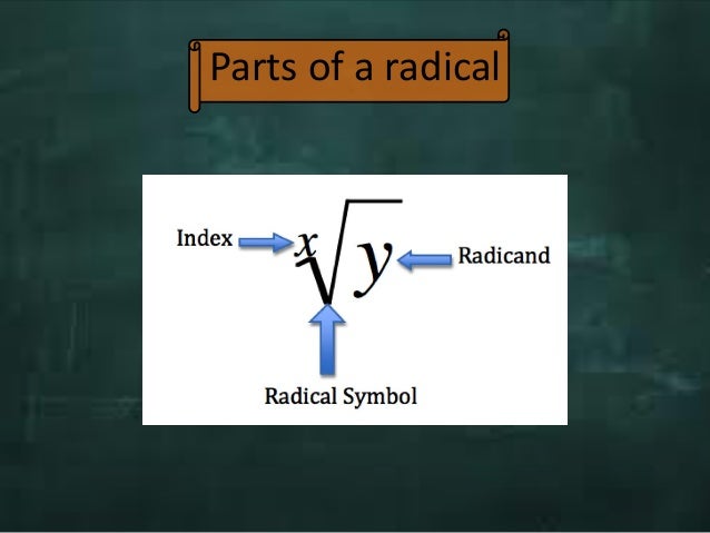 Radical expressions