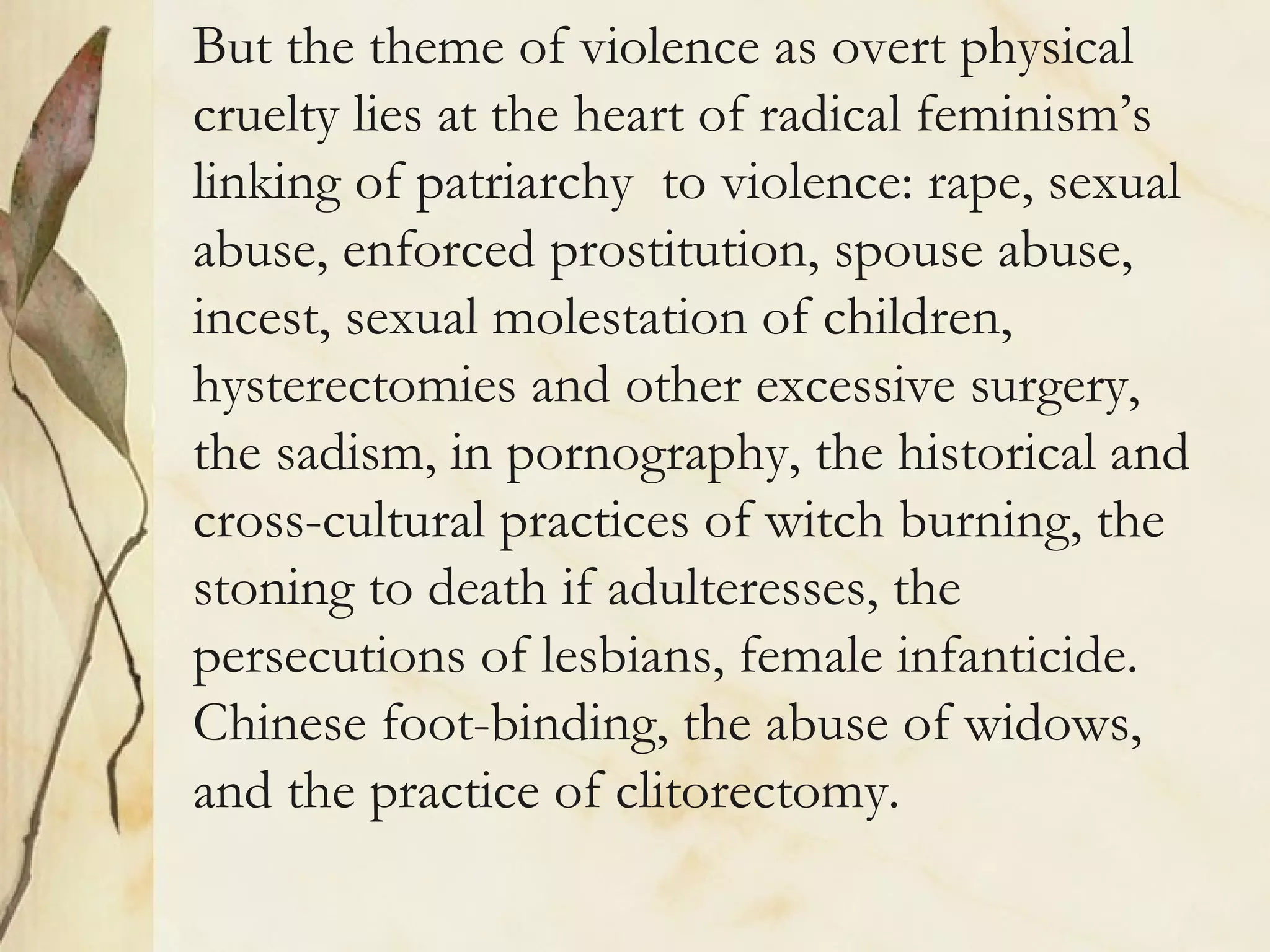 Radical feminism | PPT
