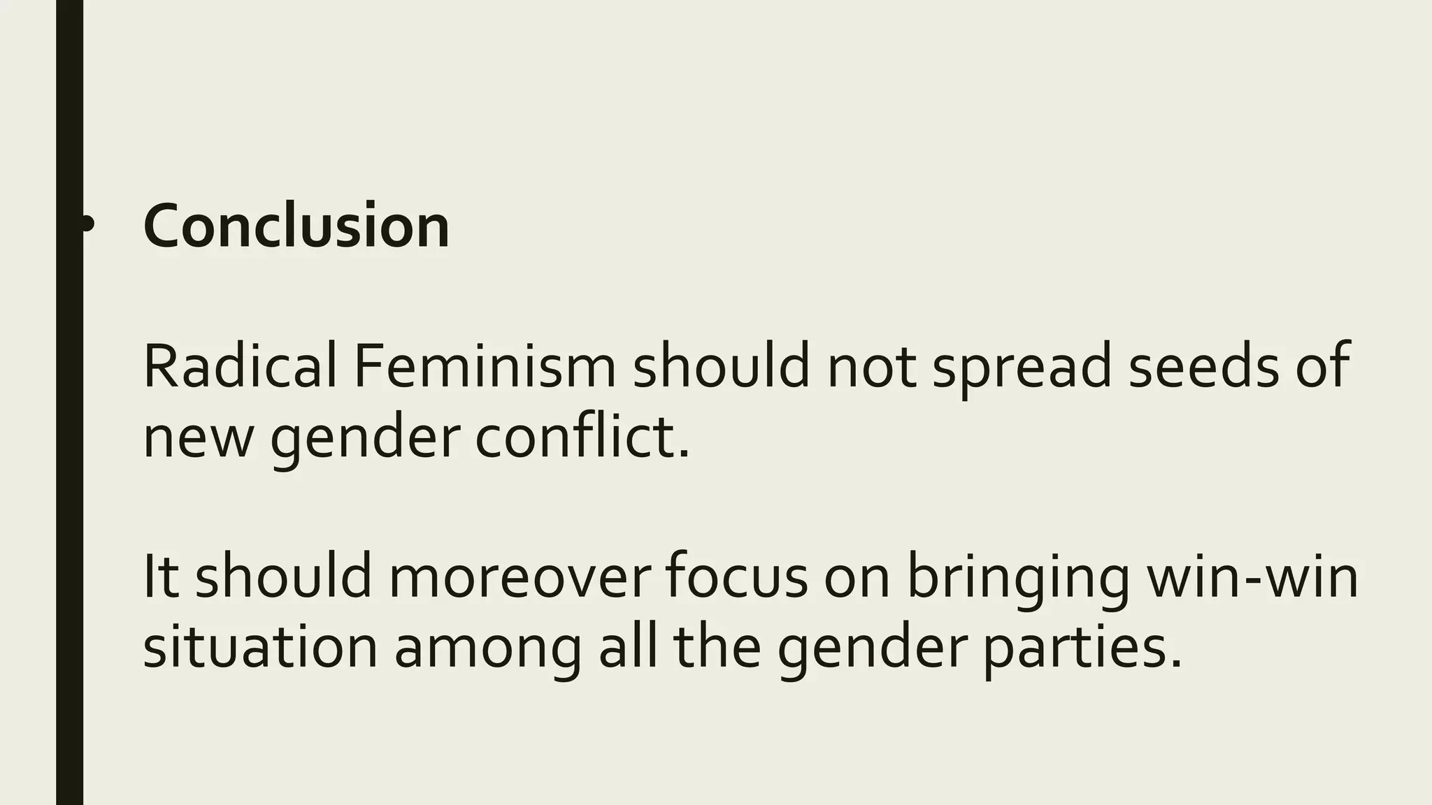 Radical Feminism: Its Pros and Cons | PPTX