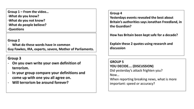 Radicalisation and Extremism | PPTX