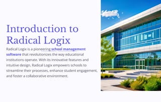 Radical Logix School Management Software | PPT