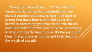 Radically generous.pptxkooghsmmmmmmmmmmmm | PPT