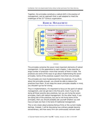 Radical Management Preface Introduction Steve Denning | PDF