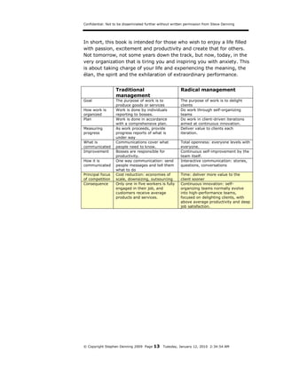 Radical Management Preface Introduction Steve Denning | PDF