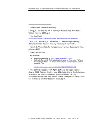 Radical Management Preface Introduction Steve Denning | PDF