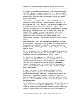 Radical Management Preface Introduction Steve Denning | PDF