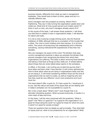 Radical Management Preface Introduction Steve Denning | PDF