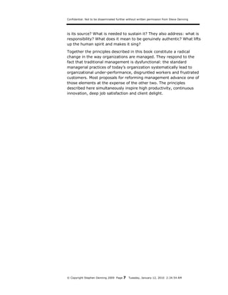 Radical Management Preface Introduction Steve Denning | PDF