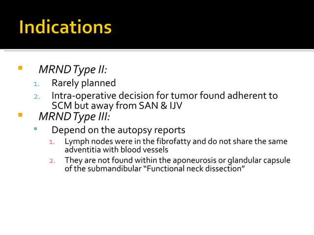Radical neck dissection | PPT | Death, Injury, or Military Conflict ...