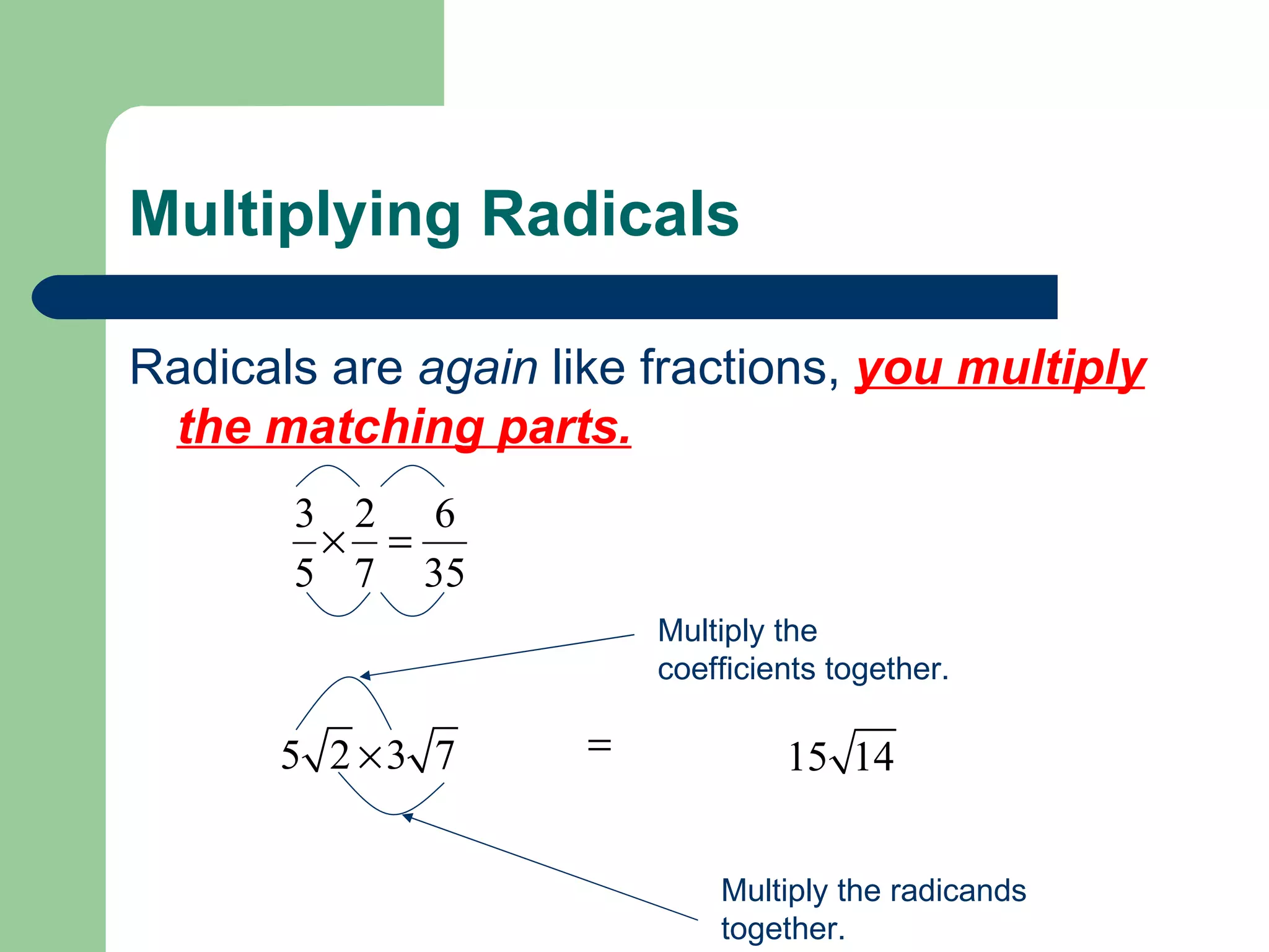 Radical Operations | PPT