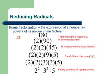 Radical Operations | PPT