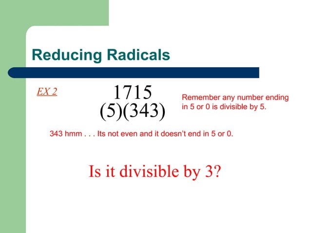 Radical Operations | PPT