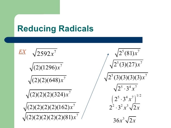 Radical Operations