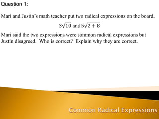 Radical operations question1 | PPT