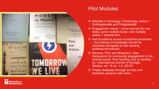 Archives in the Classroom: The Role of Radical Collections in Engaging Students and Diversifying ...