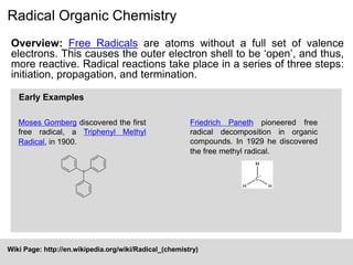 Radical reactions in biological systems | PPTX