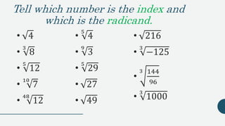 Radicals | PPTX