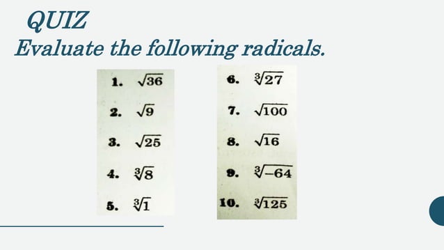 Radicals | PPTX