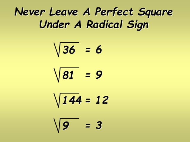 Radicals.ppt | Free Download