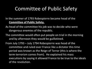 Radicals and the reign of terror | PPT