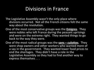 Radicals and the reign of terror | PPT