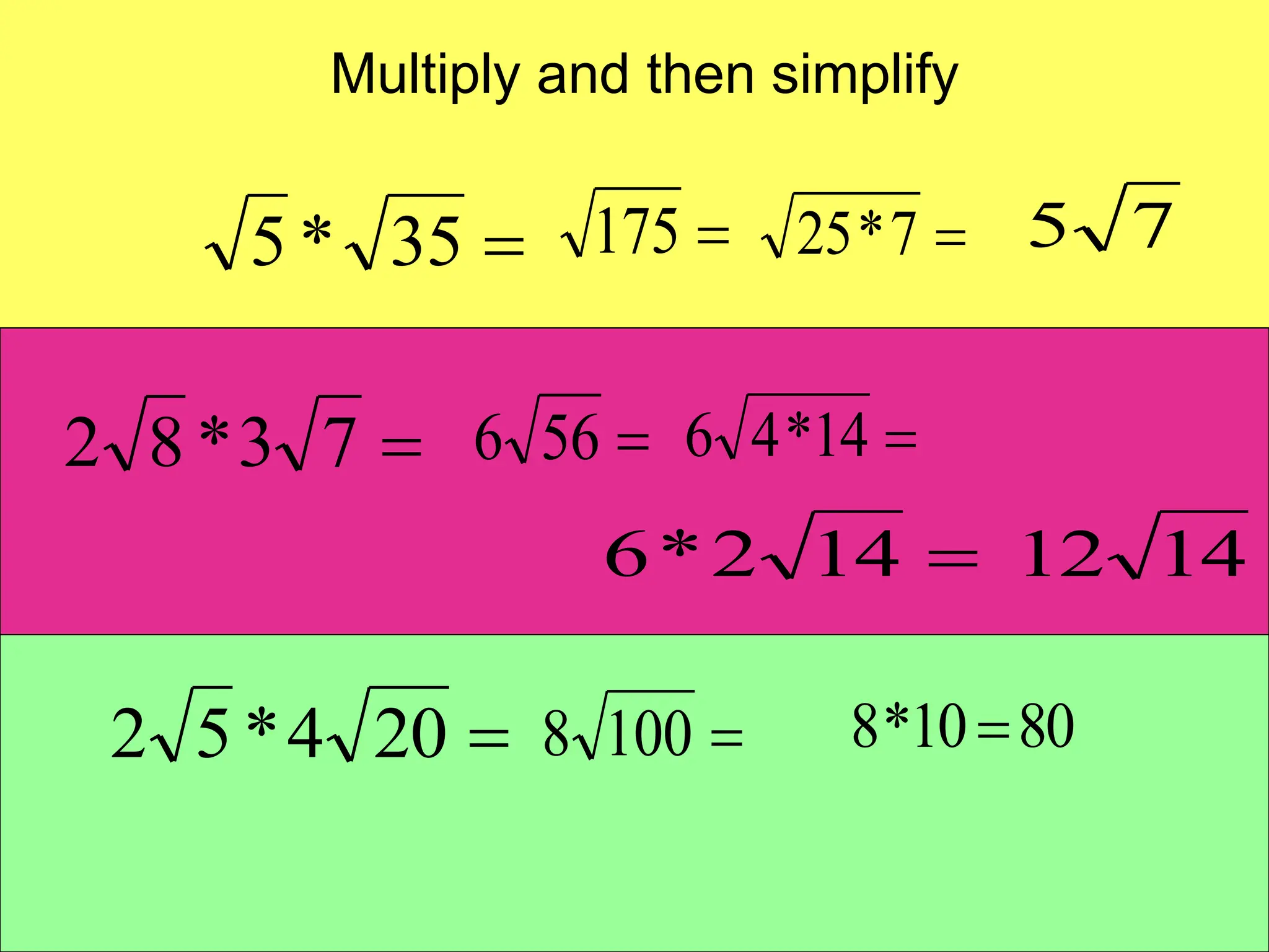 Radicals (Introduction and Simplifying).ppt