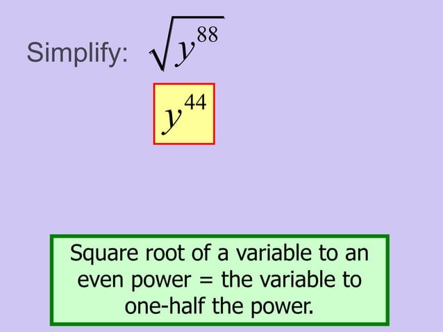 Radicals (Introduction and Simplifying).ppt