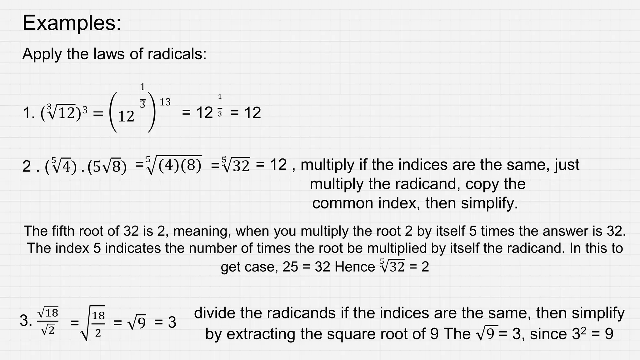 Simplifying Radical Expressions Mathemat | PPTX