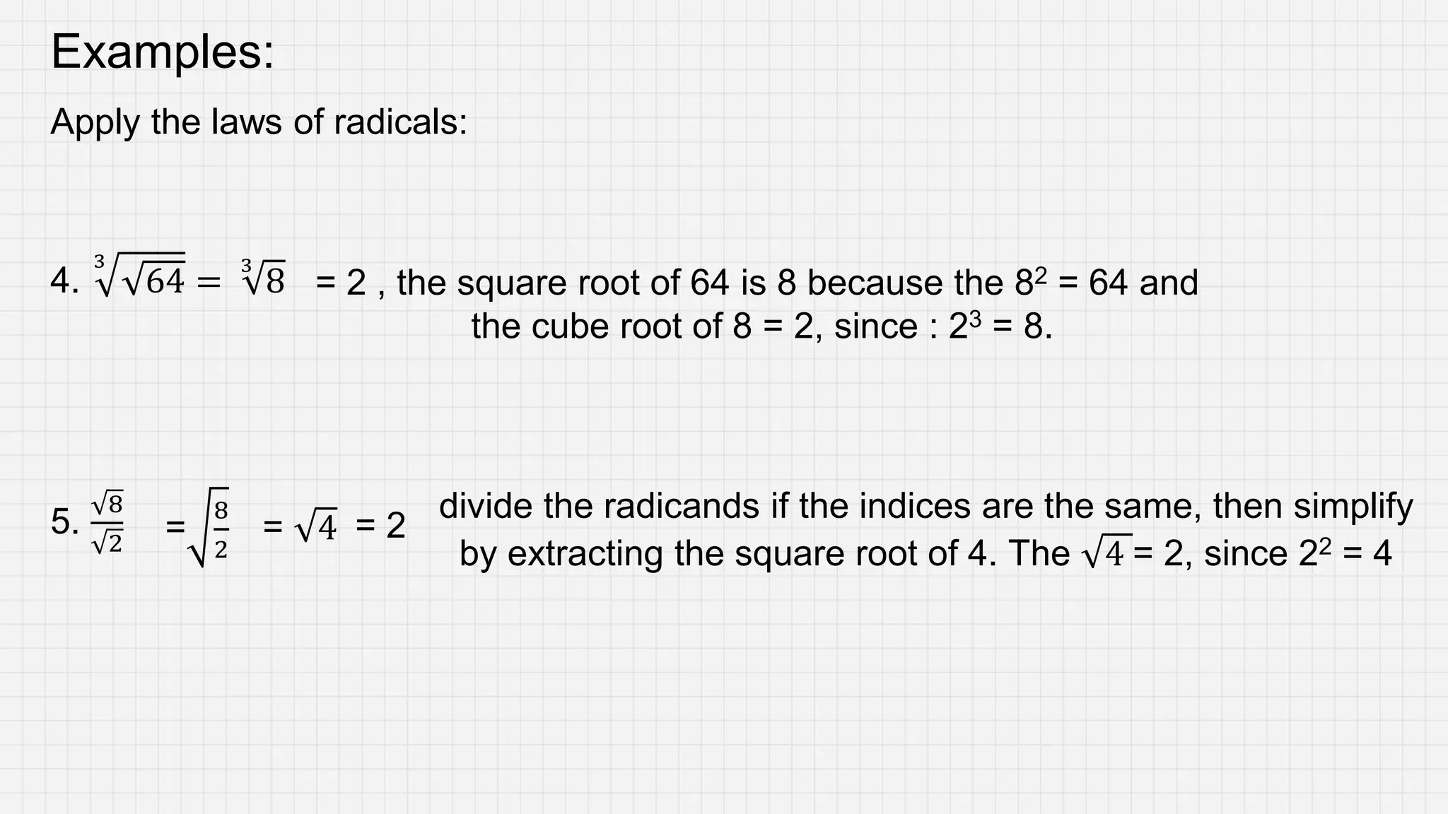 Simplifying Radical Expressions Mathemat | PPTX