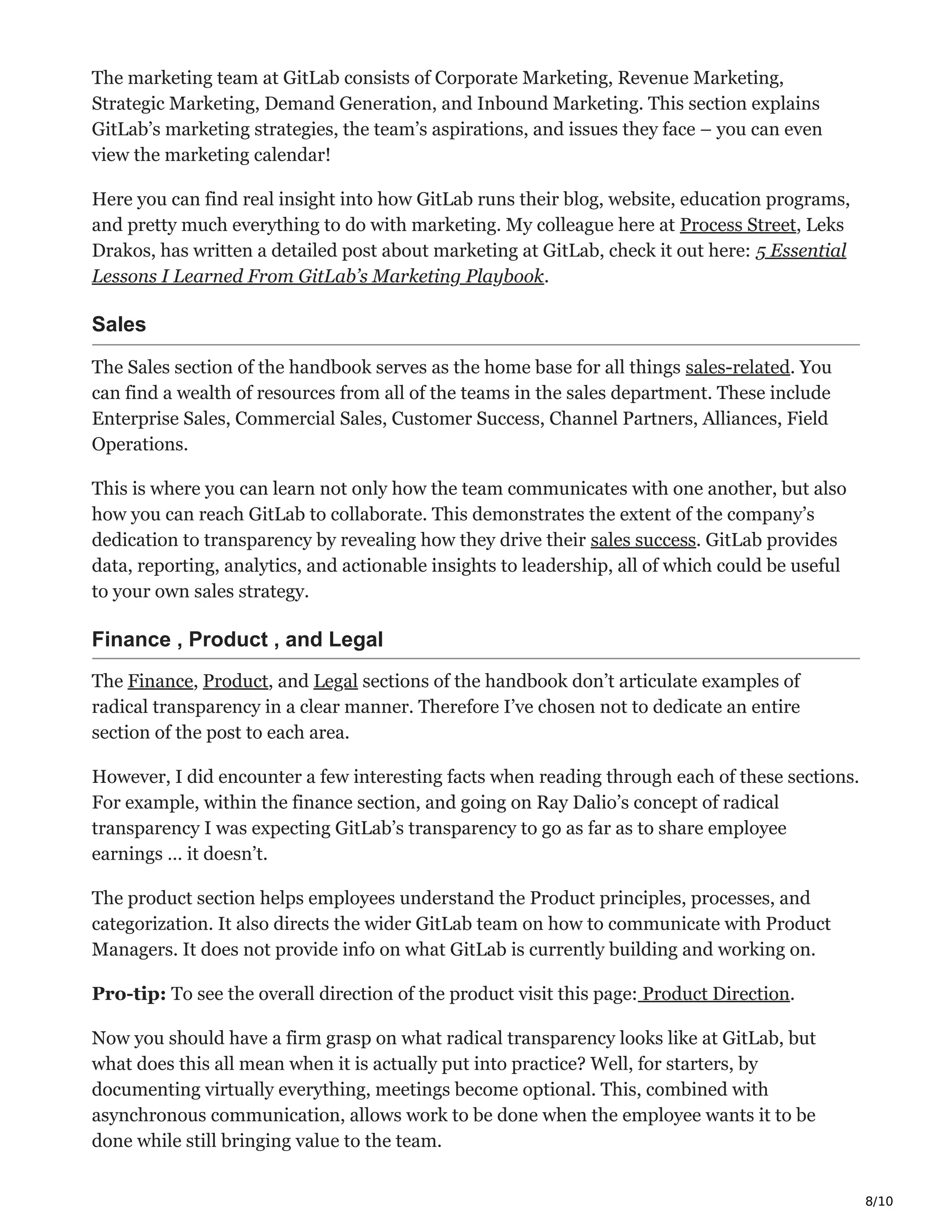 Radical Transparency: A Look at GitLab’s Company Culture | PDF