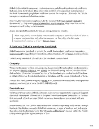 Radical Transparency: A Look at GitLab’s Company Culture | PDF