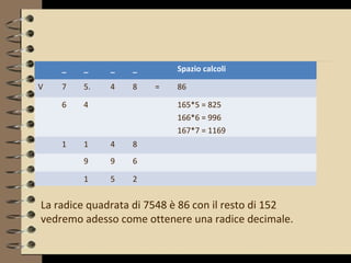 Radice quadrata | PPT | Science