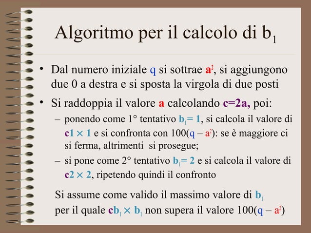 Calcolo manuale della radice quadrata | PPT | Free Download
