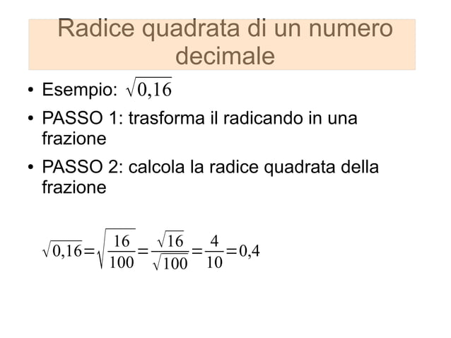 Radice quadrata | PDF
