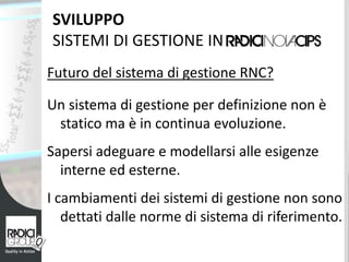 Radici Novacips - Storia delle certificazioni dei sistemi di gestione | PPT