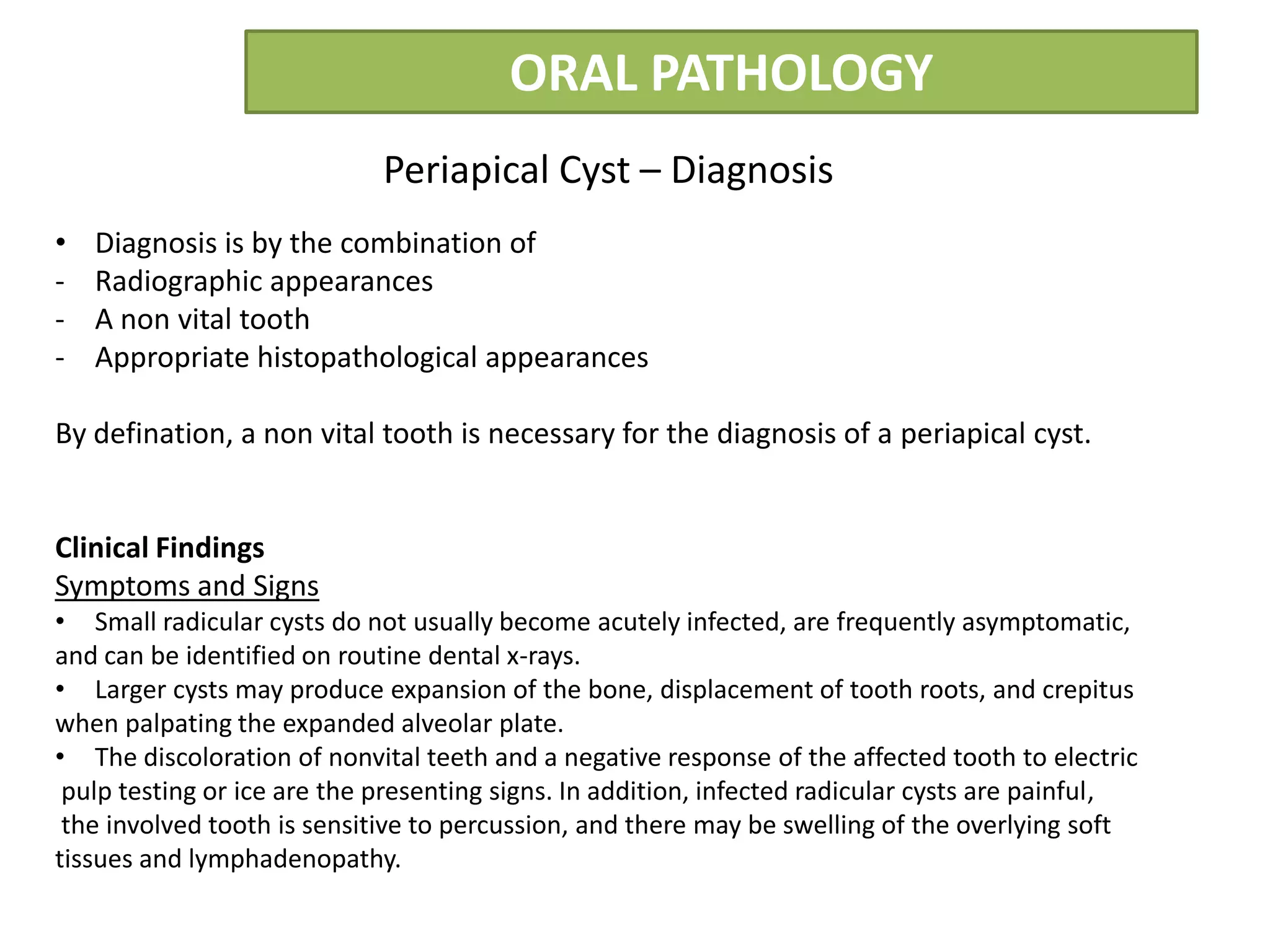 Radicular cyst or Periapical cyst | PPTX