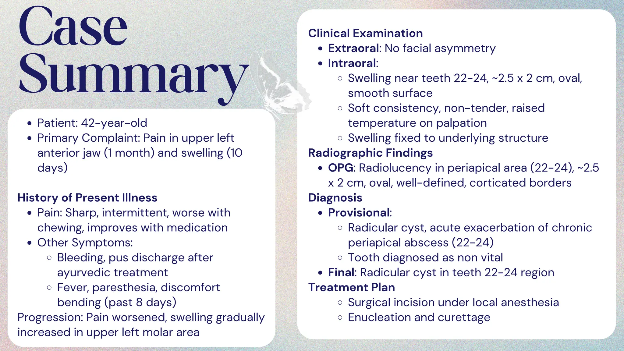 Radicular Cyst Case Presentation - Dentistry.pdf
