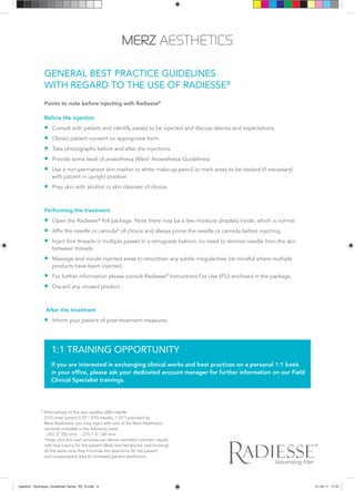Radiesse Injection Vectoring | PDF