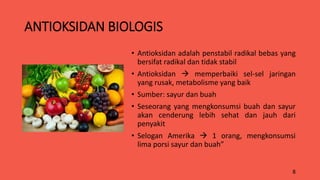 Radikal Bebas dan Antioksidan Fungsional | PPTX
