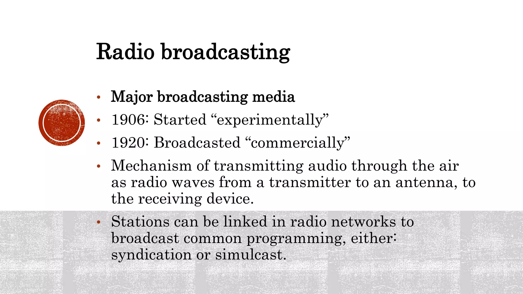 Radio | PPTX