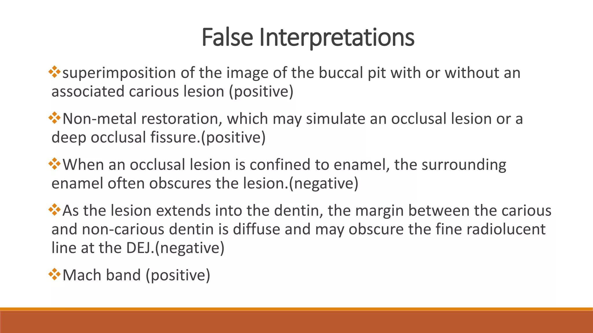 radiographic of interpretation of dental caries | PPTX