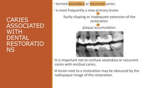 radiographic of interpretation of dental caries | PPTX