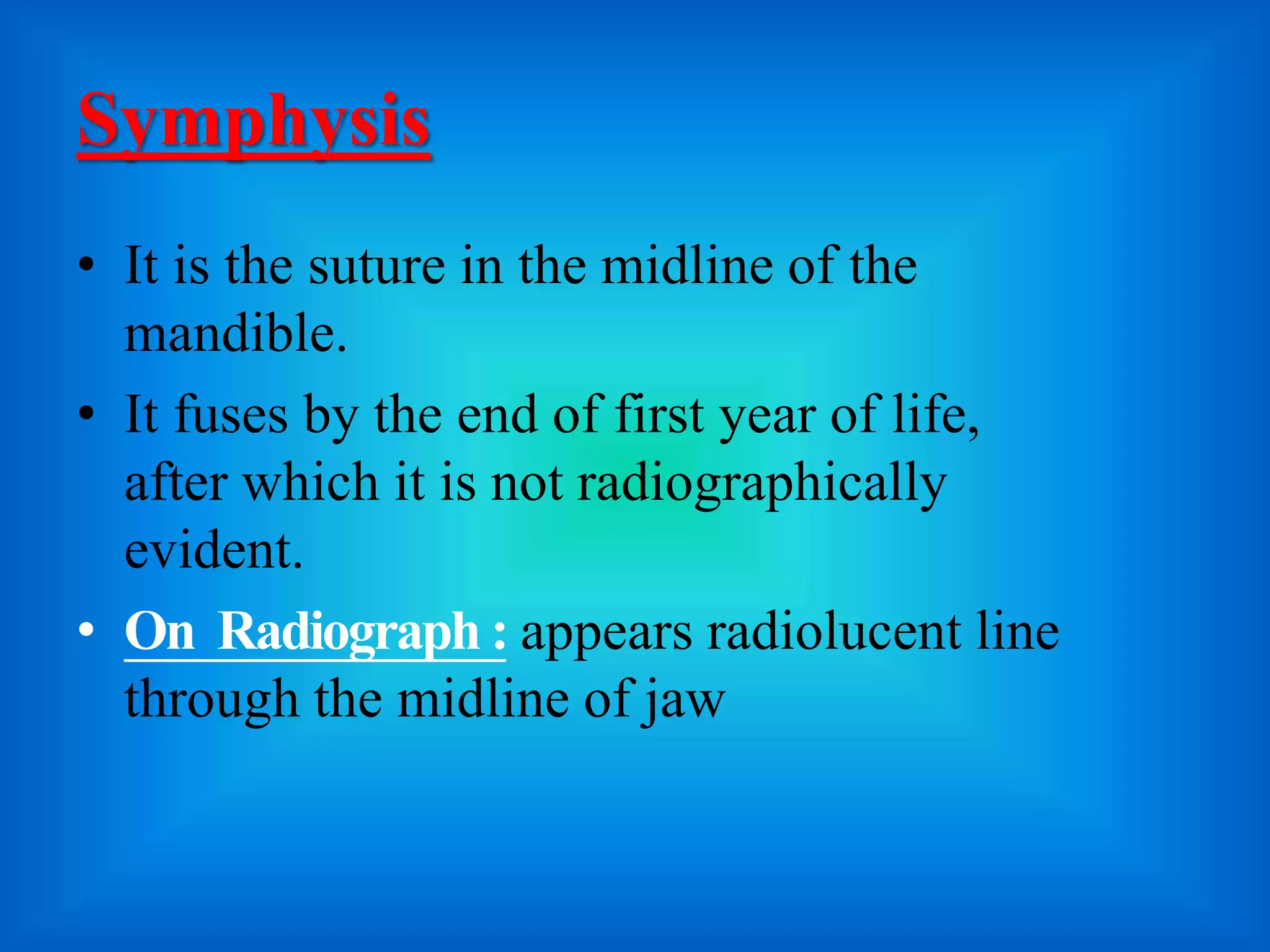 mandibular landmarks of radiograph | PPTX