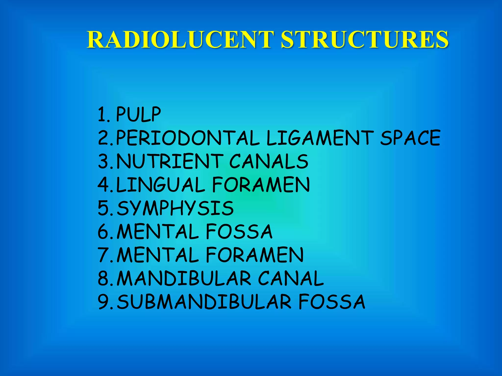 mandibular landmarks of radiograph | PPTX