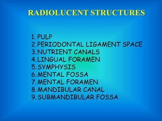 mandibular landmarks of radiograph | PPTX