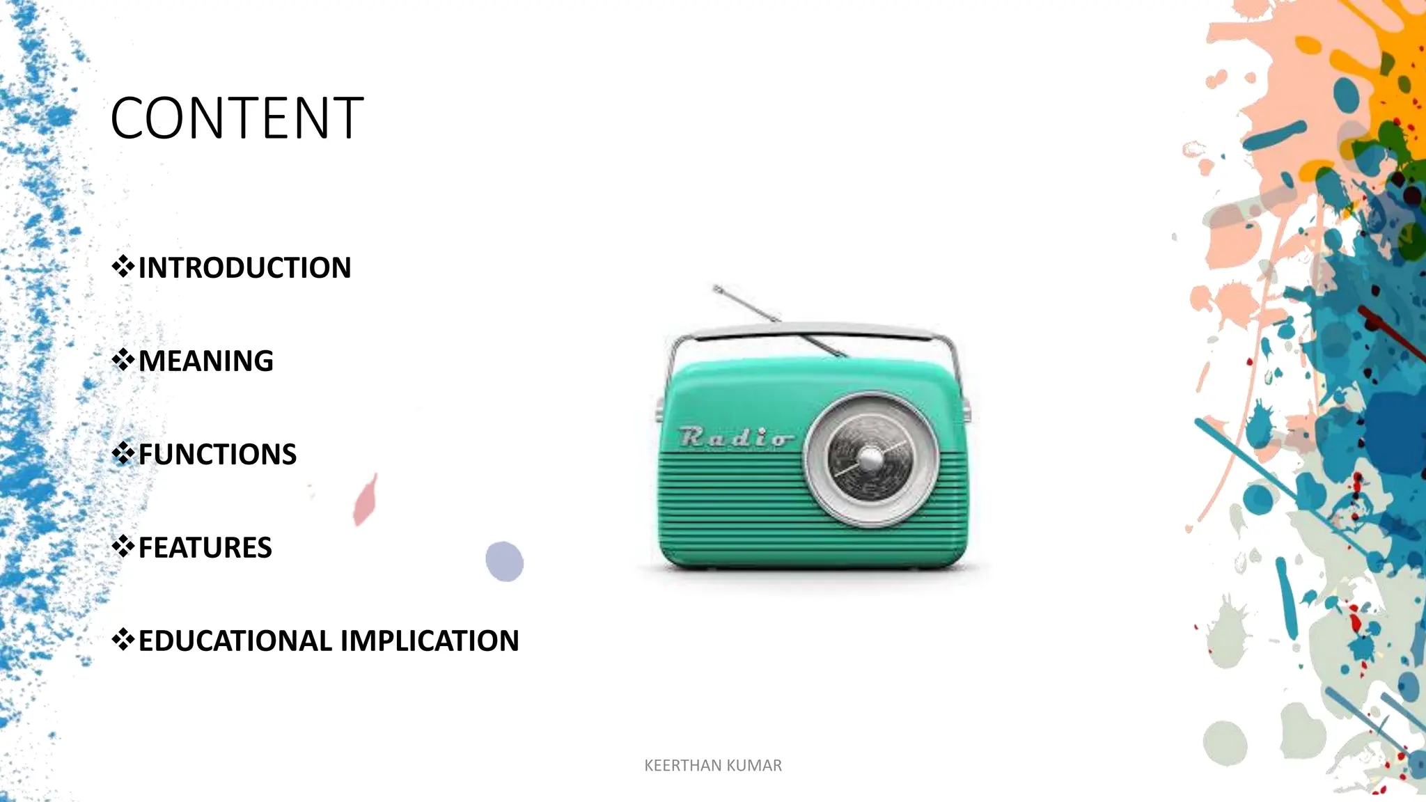 Educational Importance of RADIO .pptx