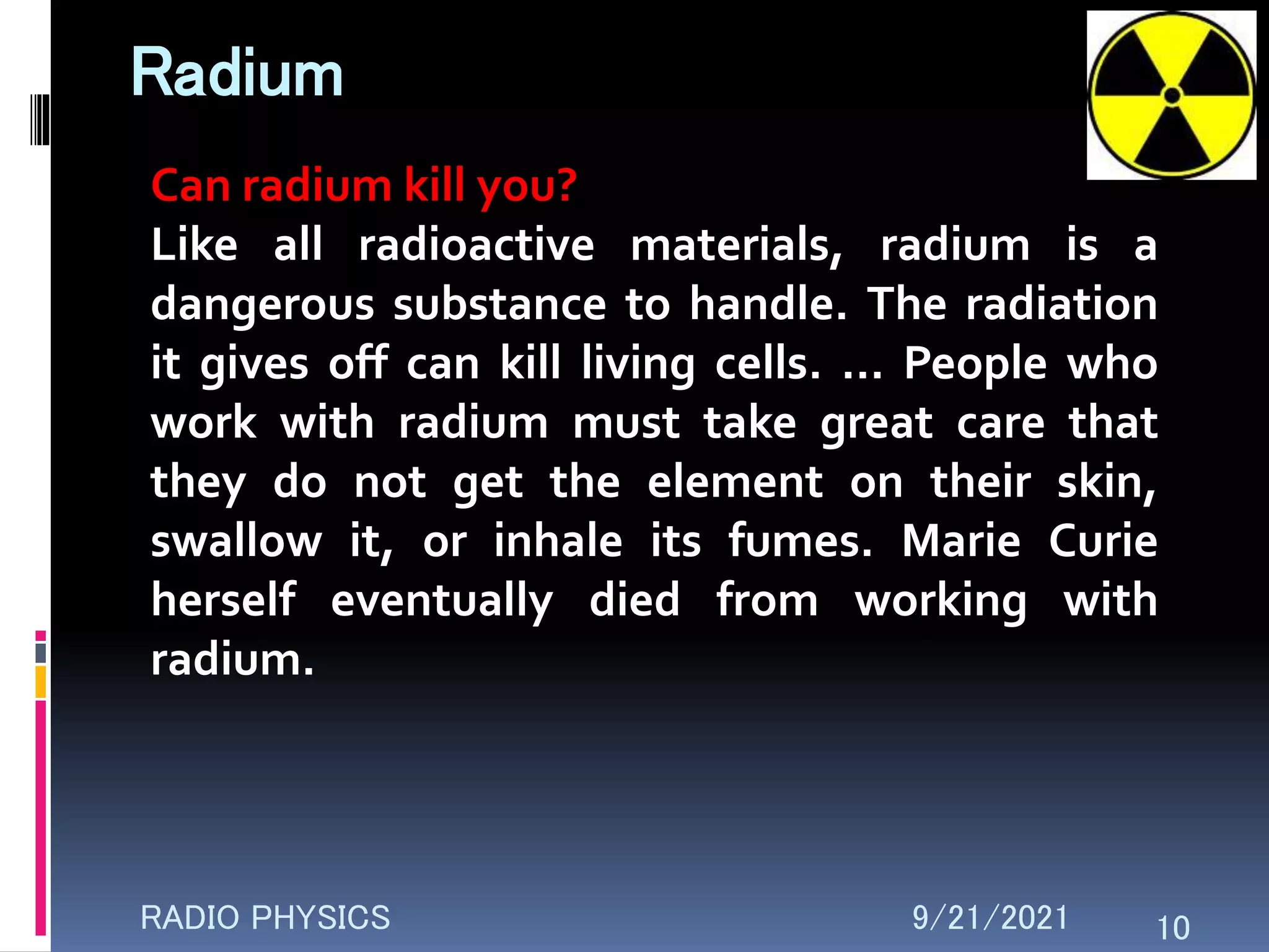 Radio-activity/substances | PPTX
